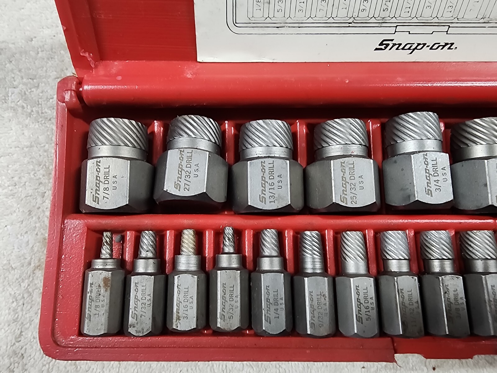 Snap-on RTD40 Rethreading Set SAE and Metric Plus 3 Thread Files 41pcs ...