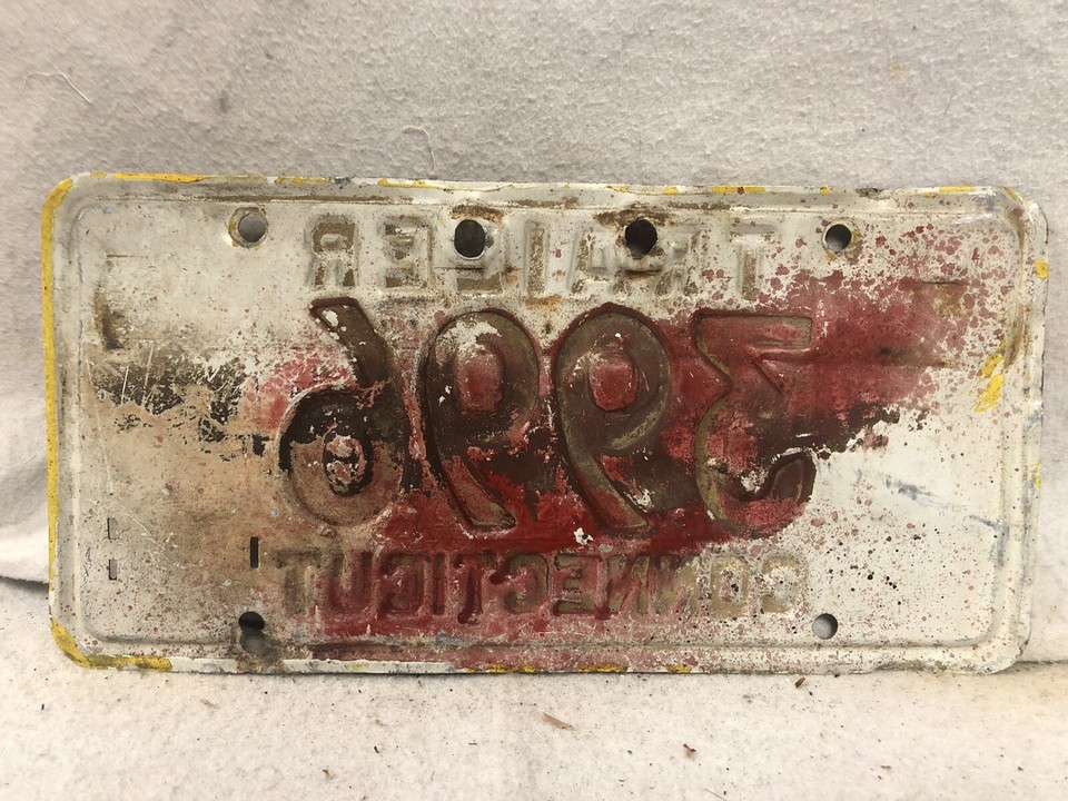 1982 Connecticut Trailer License Plate | eBay