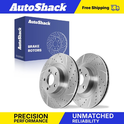 Front Drilled Slotted Brake Rotors for Subaru Forester Outback Legacy 2 ...