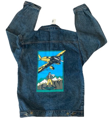 NWT Vtg 80’s Ruff Stuff Jean Truck Jacket Flying Ace Womens XS/Youth XL ...