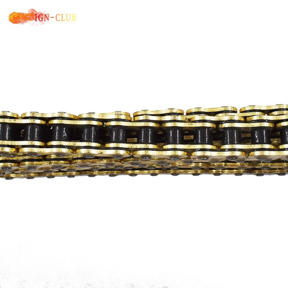 530 ×130 Gold O-Ring Drive Chain ORing 530 Pitch x 130 Links Master O ...