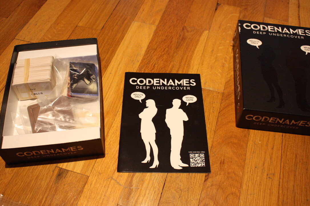 Codenames Deep Undercover Adult Board Game Rare – Complete - La Paz ...