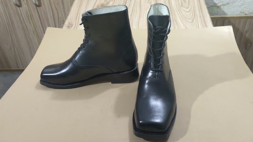 Civil War Jefferson Brogan Boot, Handmade Upper to Sole,Genuine Cow ...