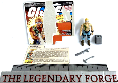 Gi Joe Dreadnok Buzzer Vintage figure 100% complete 1985 Outstanding ...