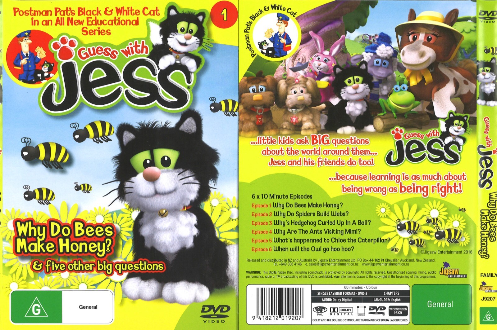 117D NEW SEALED DVD REGION 4 GUESS WITH JESS WHY DO BEES MAKE HONEY? | eBay Australia