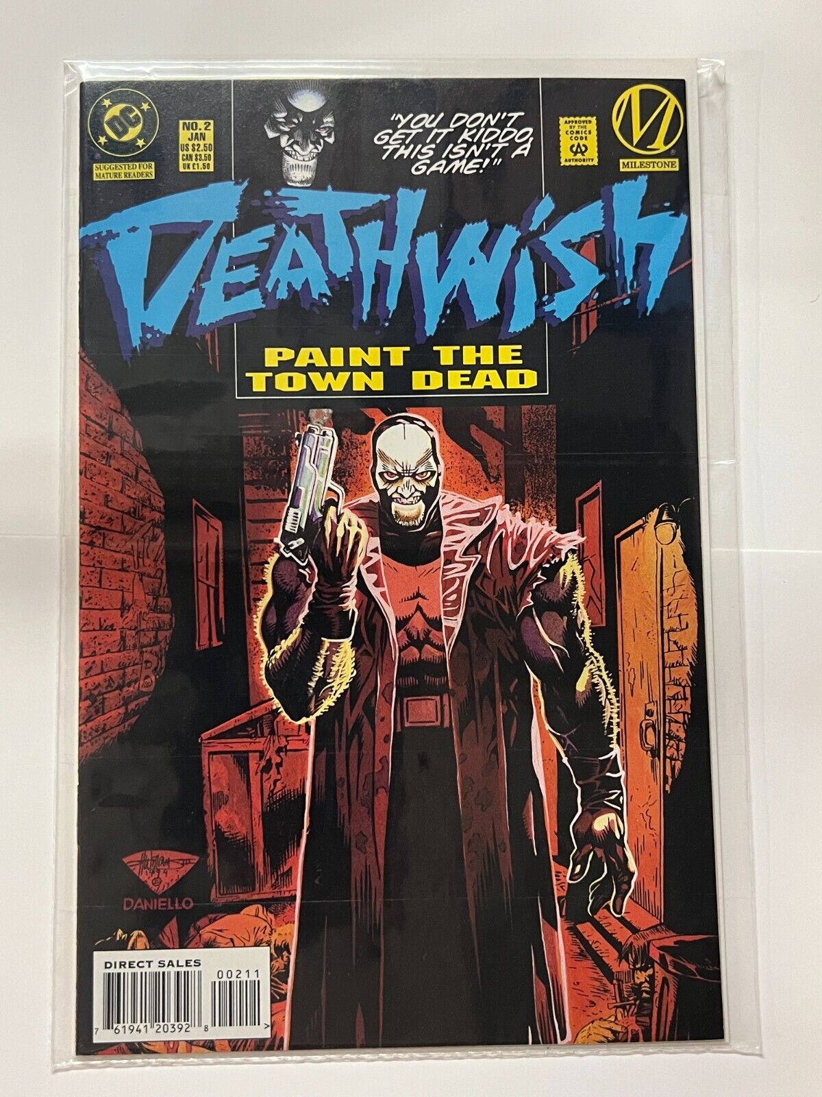 Deathwish #2 Paint The Town Dead January 1994 DC Comics | Combined ...