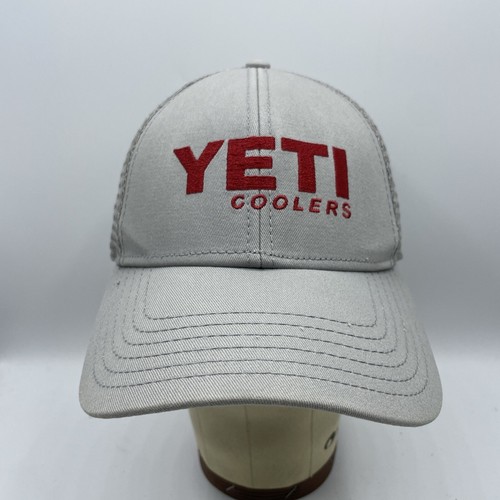 Yeti Coolers Hat Adult Snapback One Size Gray Mesh Back Trucker ...