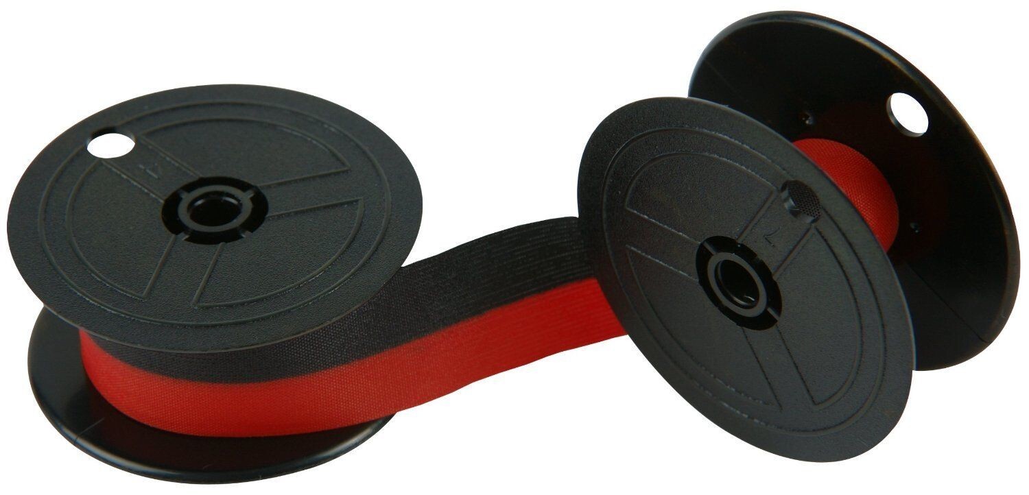 (6) UNIVERSAL TWIN SPOOL CALCULATOR BLACK & RED RIBBONS ~FREE SHIPPING ...