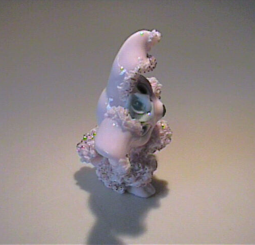 VINTAGE 1950'S CERAMIC PINK SPAGHETTI BUNNY RABBIT WITH FLOWER | eBay