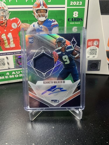 2022 Panini Phoenix Football Kenneth Walker RPA Auto /299 Seattle ...