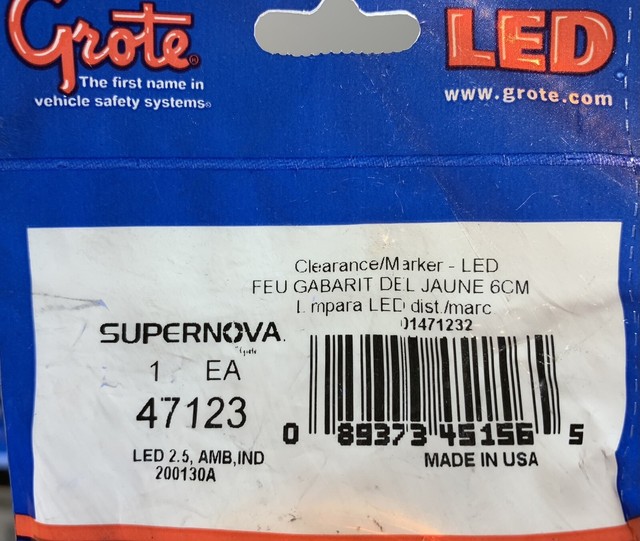 Side Marker Light Grote 47123 for sale online | eBay