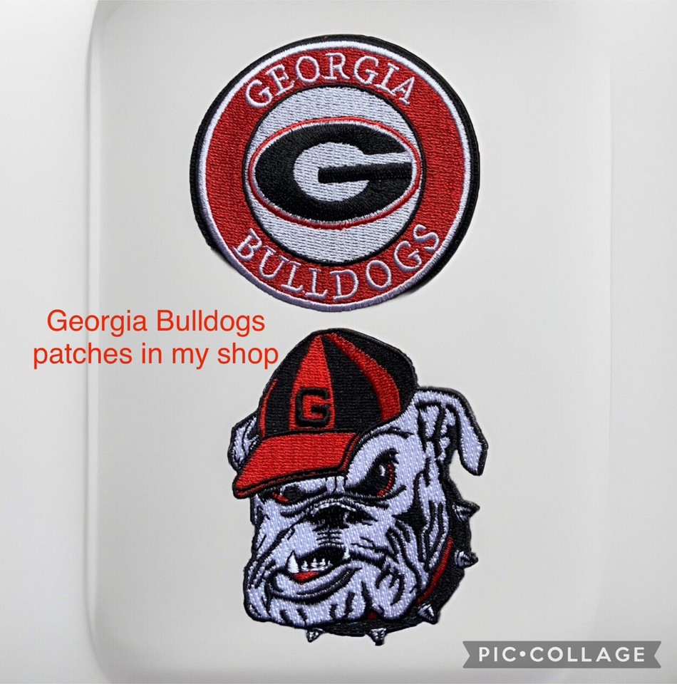 Georgia Bulldogs 3” Round Patch Iron On Dawgs Sleeve Patch | eBay