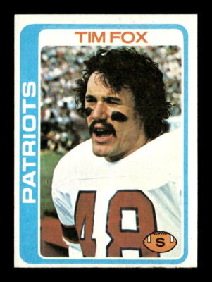 1978 Topps #242 Tim Fox New England Patriots EX Football Card *H804 | eBay
