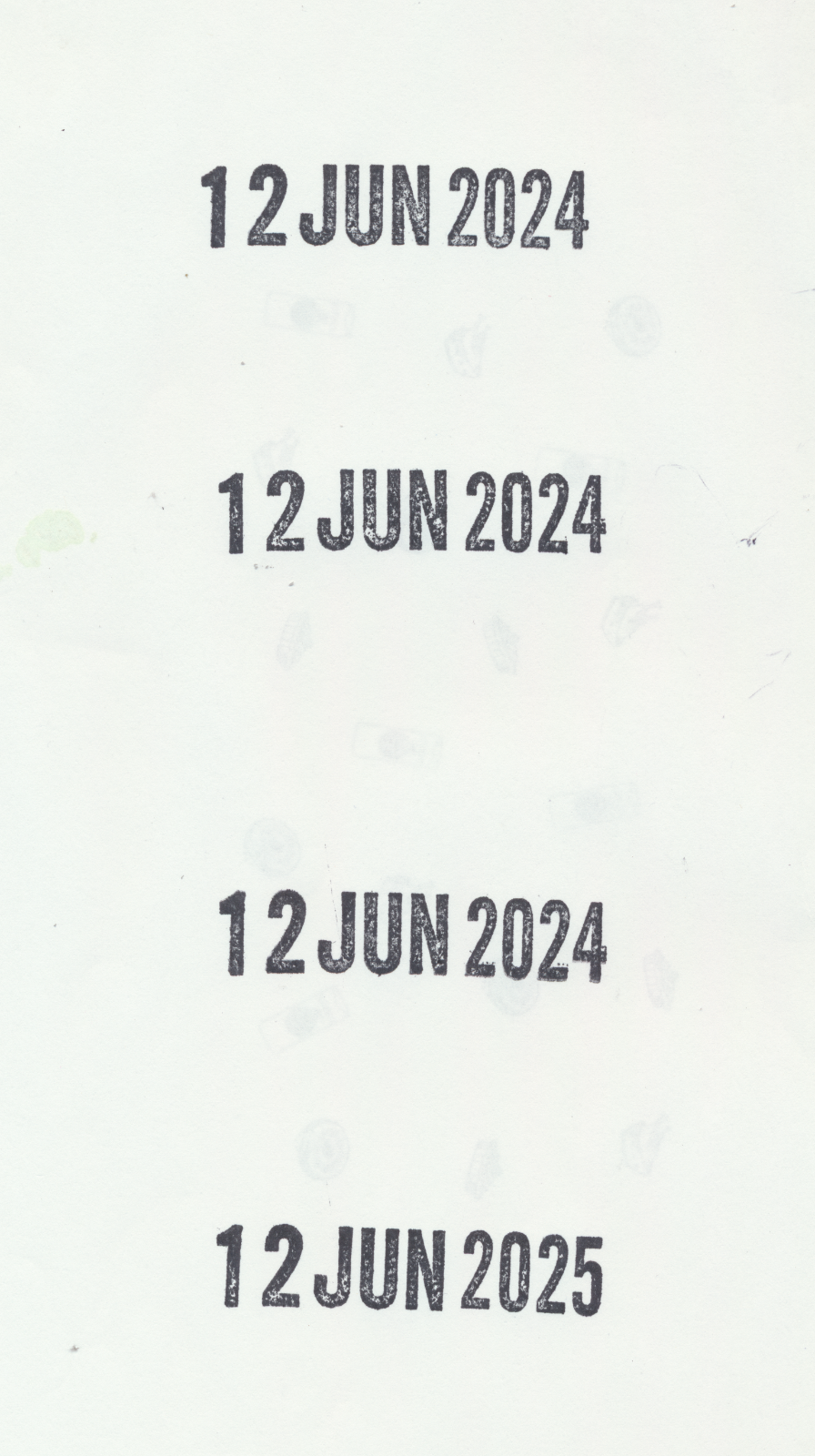 Pullman Band Stamp - Heavy Duty Special Dater Stamp Spanish Date Style ...