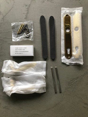 Hoppe München M112PL Keyed Active Multi Point Door Handle Trim Polished ...