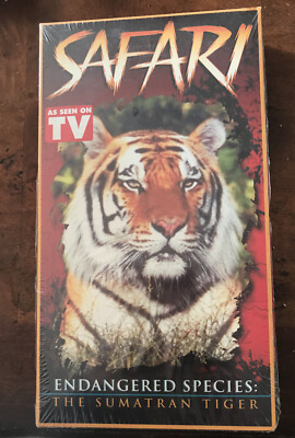 Safari Endangered Species: The Sumatran Tiger VHS Front Row ...