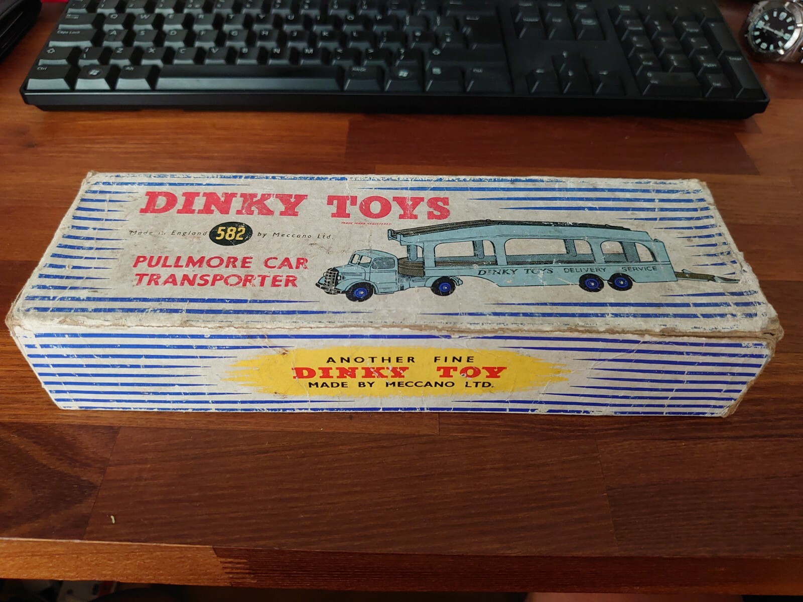 DINKY 582 PULLMORE CAR TRANSPORTER 6 RIVET TRAILER c/w ORIGINAL BOX | eBay