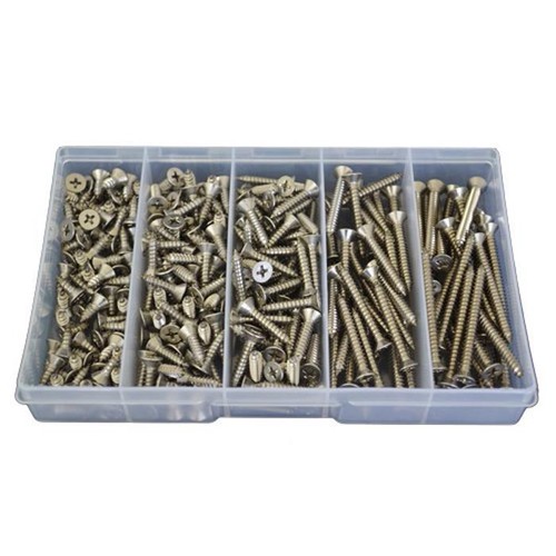 G304 Stainless 10g Countersunk Phillip Self Tapping Screw Assortment ...