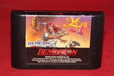 Ys III 3: Wanderers from Ys (Sega Genesis, 1991) Authentic Game ...