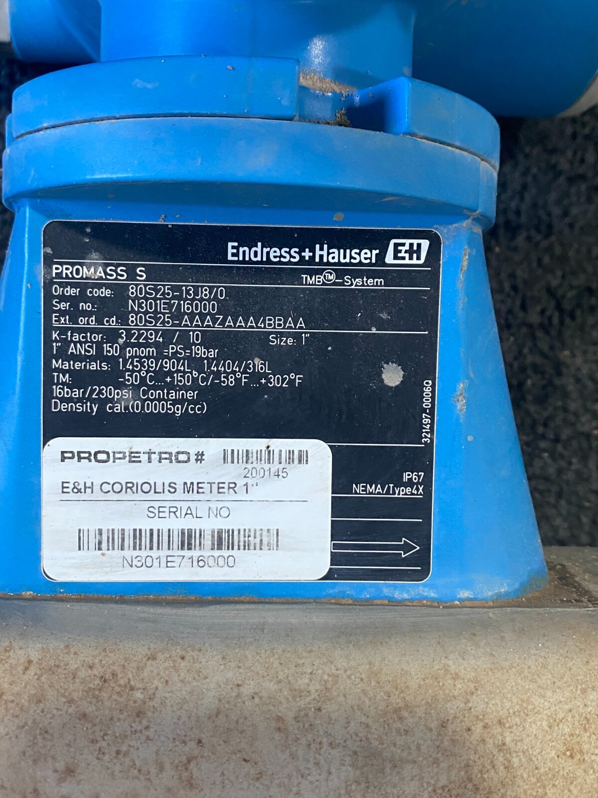 Endress+Hauser Promass 80 and Promass S 1" tube | eBay
