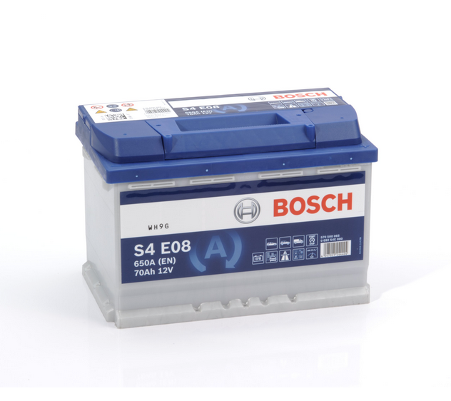 S4E08 S4 E08 Bosch Car Battery Stop Start 12V 70Ah 760A Type 096 4 YEAR ...