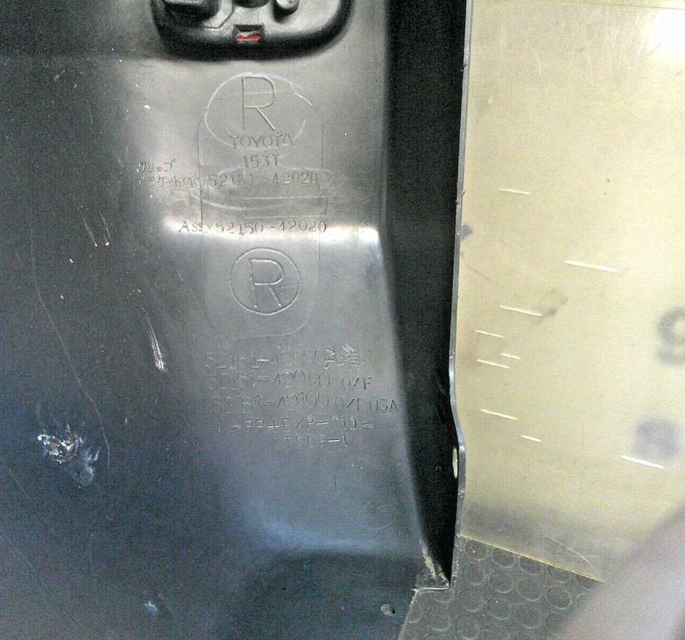 GENUINE 1996-2000 TOYOTA RAV 4 IQ REAR RIGHT DRIVER SIDE BUMPER ASSY ...