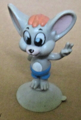 1989 Wendys Mighty Mouse SCRAPPY figure suction cup toy, some RUB | eBay