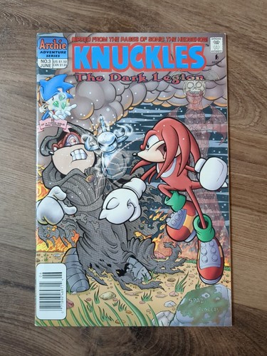 Knuckles The Echidna #3 - Hard To Find Newsstand Edition - Dark Legion ...