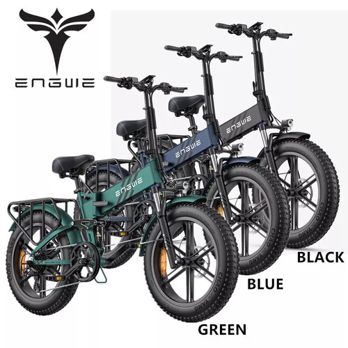 ENGWE Engine Pro 2.0 Folding Electric Mountain Bicycle Fat Tyres E-Bike ...
