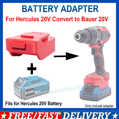 Battery Converter For Hercules 20V Battery to for Bauer 20V Power Tool ...