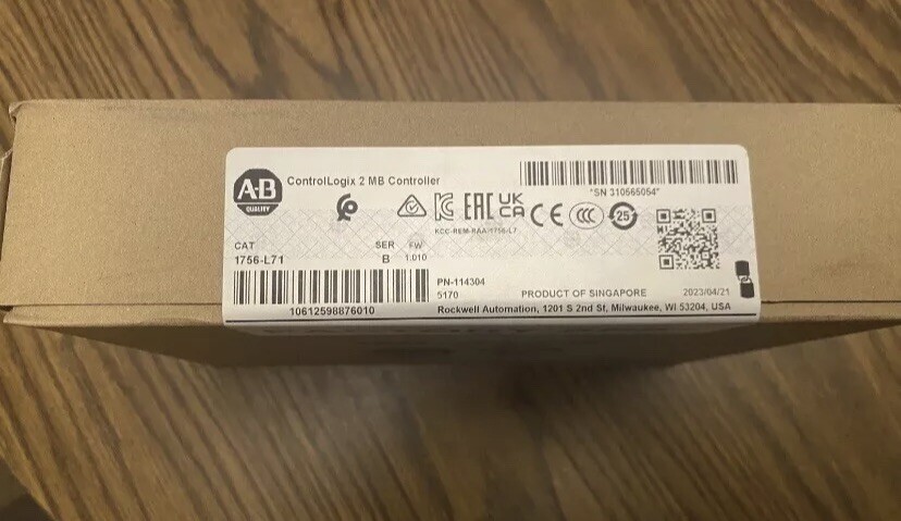 Surplus Sealed Allen Bradley 1756-L71 /B ControlLogix CPU Controller ...