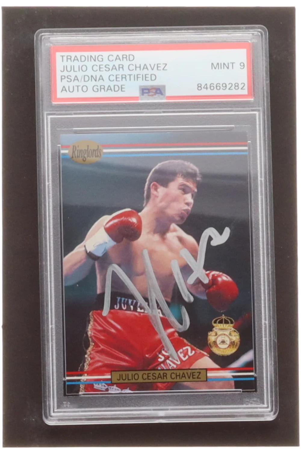 Julio Cesar Chavez Signed 1991 Ringlords #31 - Autograph Graded - PSA 9 ...