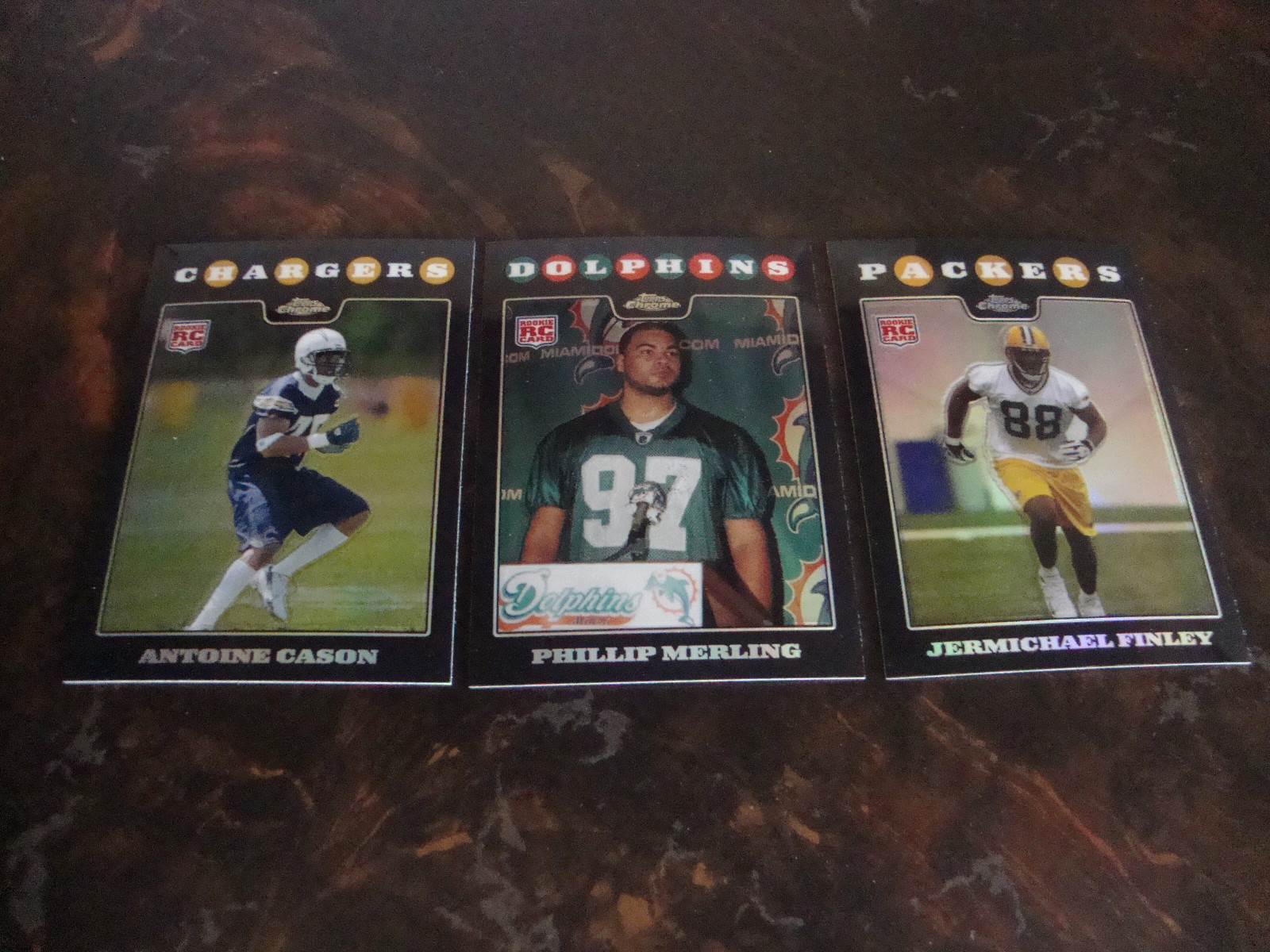 2008 Topps Chrome Football--Rookies--Refractors--Lot Of 3--Multi-Lots ...