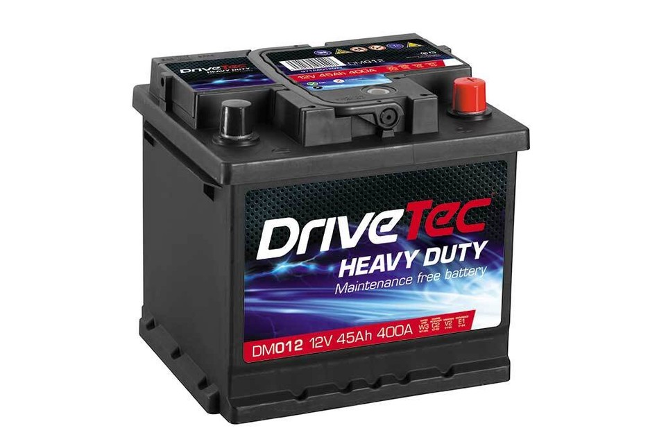 DriveTec Car Battery DM012 12V 45Ah 400A B13 L1 T1 SMF Fits Hyundai i10 ...