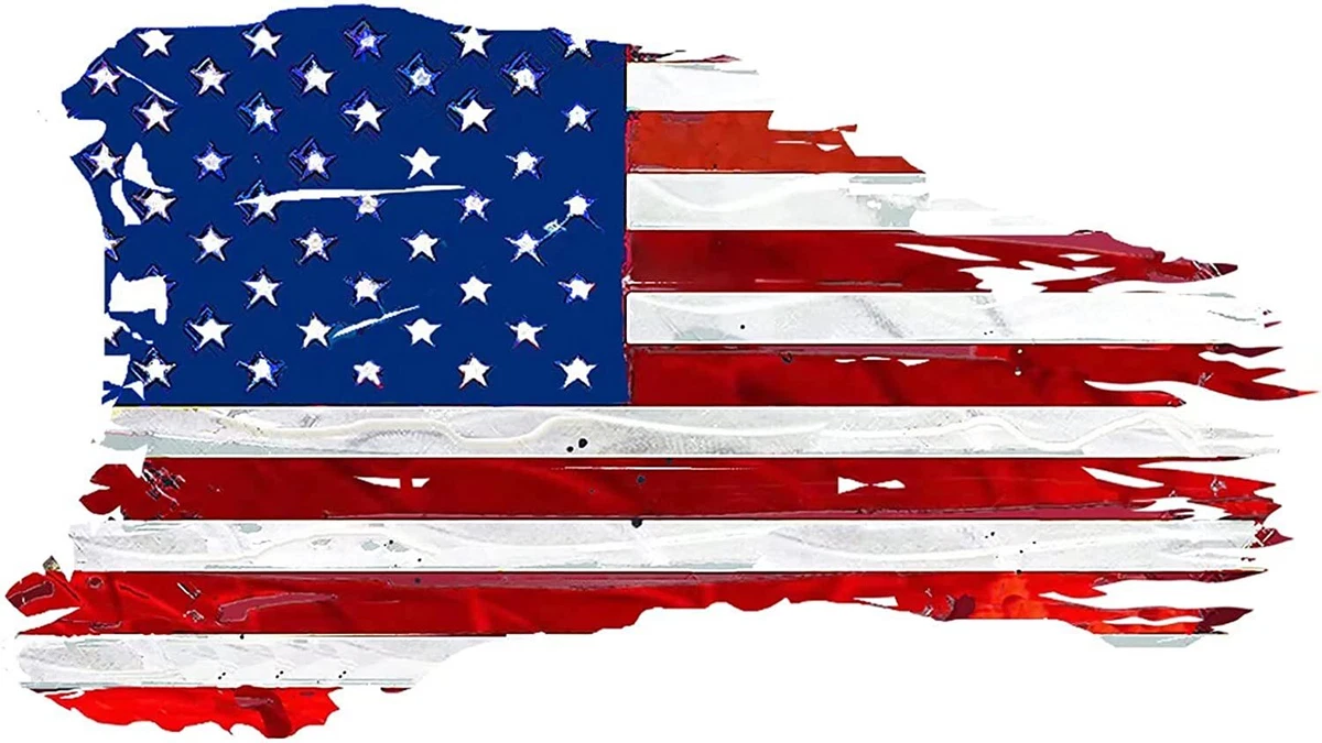 Torn American Flag Png