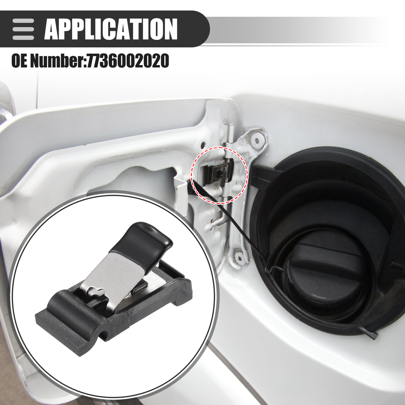 Fuel Door Spring for Toyota Camry 2012-2019 Plastic Metal No.7736002020 ...