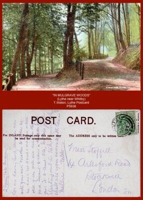 "IN MULGRAVE WOODS" - Early 1900's Colour Postcard by T. Watson, Lythe ...
