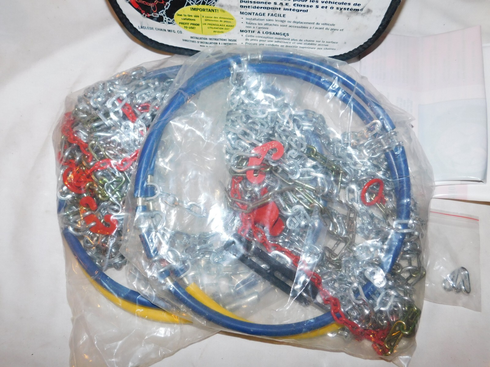 Alpine Premier Diamond Pattern Tire Show Chains, Stock # 1550 - Never ...