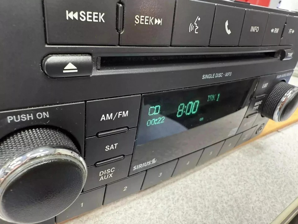 CHRYSLER DODGE JEEP RES Radio MP3/CD Player UConnect BT, AUX-IN P/N ...