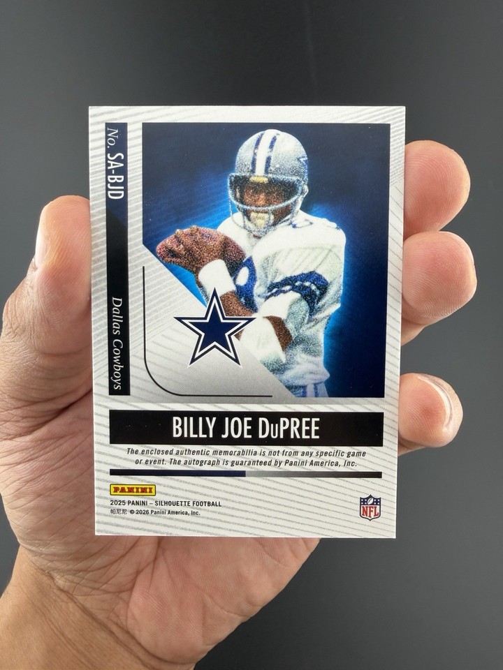 Panini 2025 Silhouette Football Billy Joe DuPree patch Autograph /7 | eBay