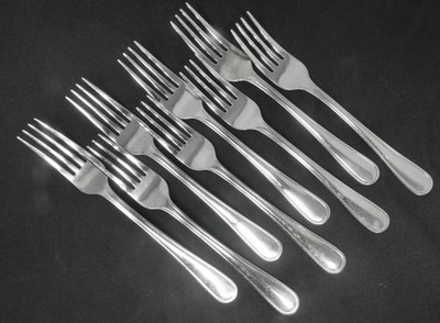 Stainless China Dinner Fork set of 8. 8" Long | eBay