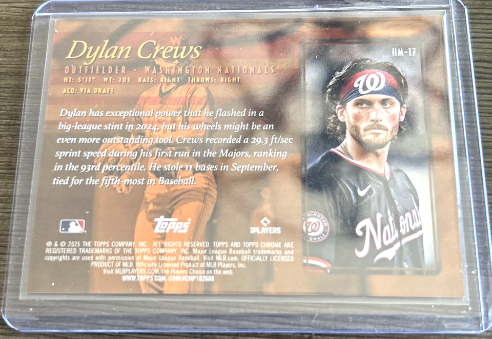 Topps Chrome 2025 Dylan Crews Hobby Masters SSP 1:2543 Hobby Packs | eBay