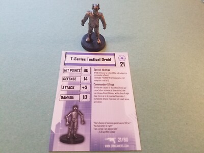 Star Wars Miniatures Custom w/ Card T-Series Tactical Droid | eBay