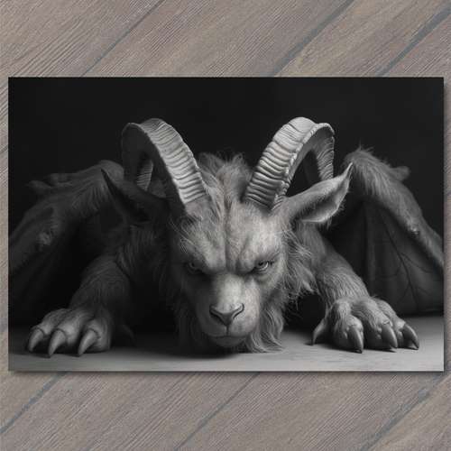 POSTCARD Beast Monster Weird Creepy Imaginary Friend Nightmare Scary ...