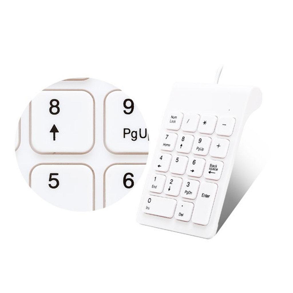 USB 18-keys Num Pad Numeric Number Keypad Keyboard for Laptop Notebook ...
