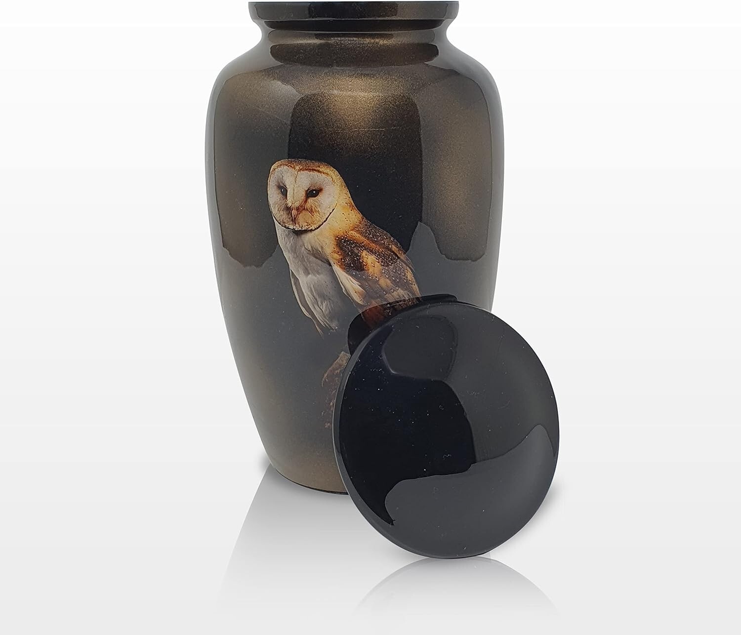 10" Barn Owl Urns Cremation Urn Precious Handicraft Perfect For Home or ...