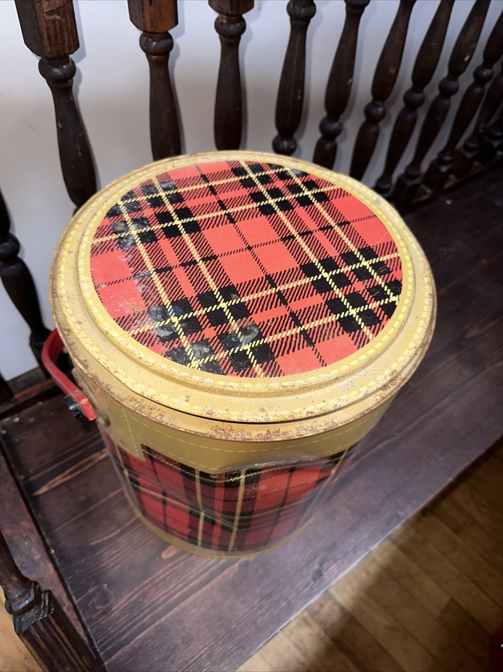Vintage Skotch Kooler 4 Gallon Metal By Hamilton Scotch Corp Red Plaid ...