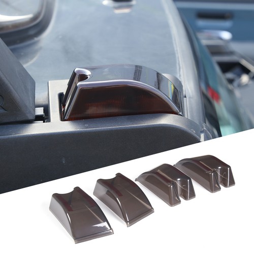 Car Roof Side Light Cover 4PCS Smoked Lamp Trim Caps For Hummer H2 2003 ...