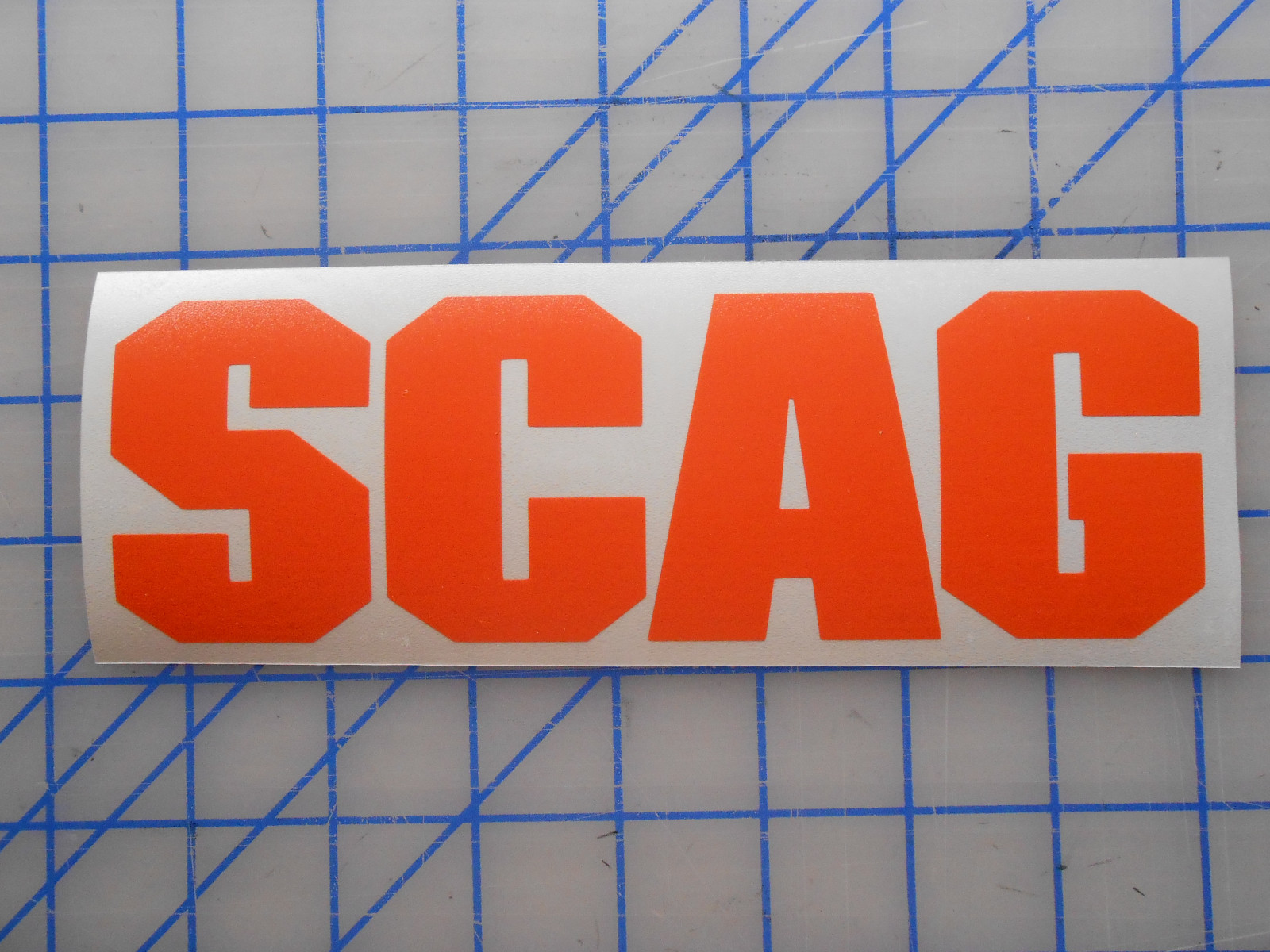 SCAG Decal Sticker 5.5" 7.5" 11" Turf Tiger Cat Zero Turn Blade Belt ...
