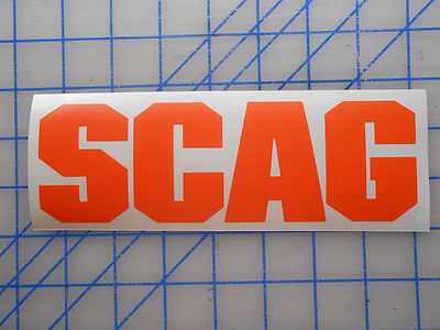 SCAG Decal Sticker 5.5" 7.5" 11" Turf Tiger Cat Zero Turn Blade Belt ...